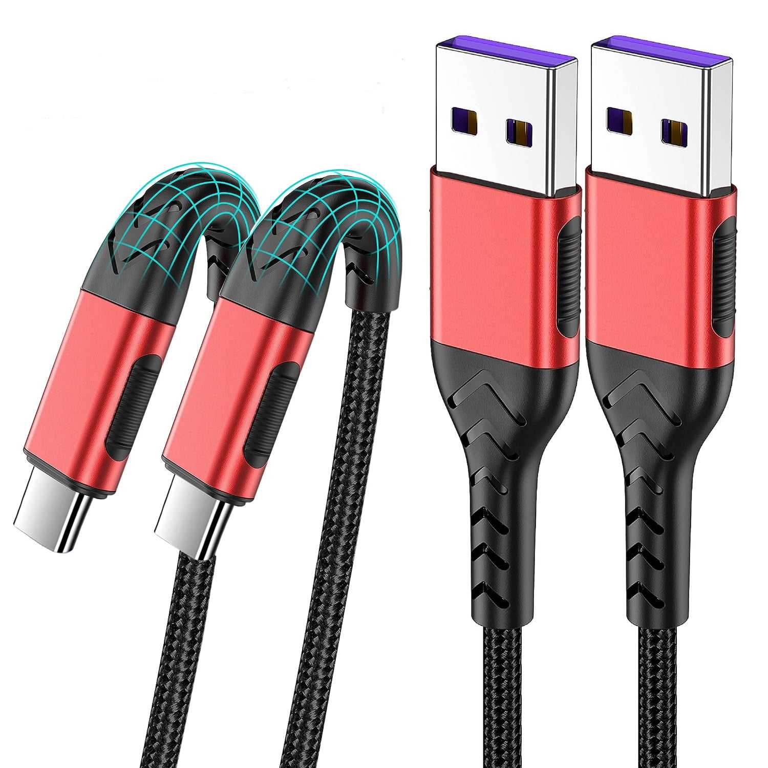 OIITH 2Pack Fast Type-C Charger Cord, 10FT High-Speed USB Cable ...