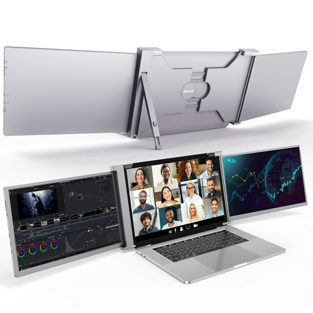 "OIIWAK S15 Portable Large Computer Monitor, Triple Monitor 14inch for ...