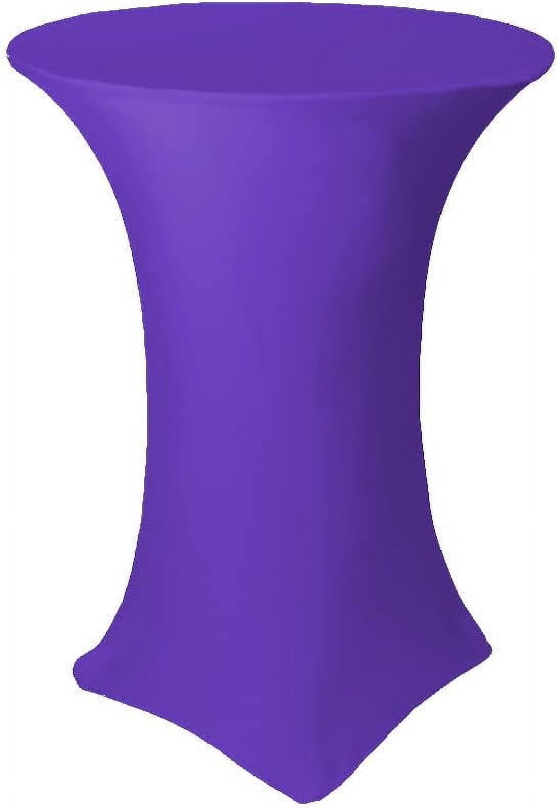 OIKMOINB 10 Pack 32 Round x 43" Tall Spandex Fitted Table Cover for ...