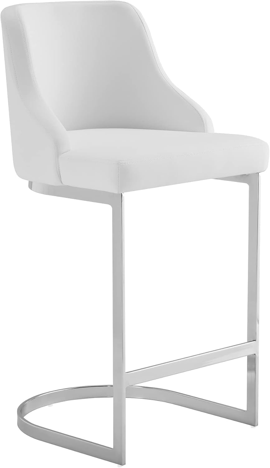 OIKMOINB 26-Inch Bar Stools Counter Height Bar Stools with Back Modern ...