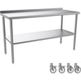 OIKMOINB 72' x 24'' Stainless Steel Table for Prep & Work Commercial ...