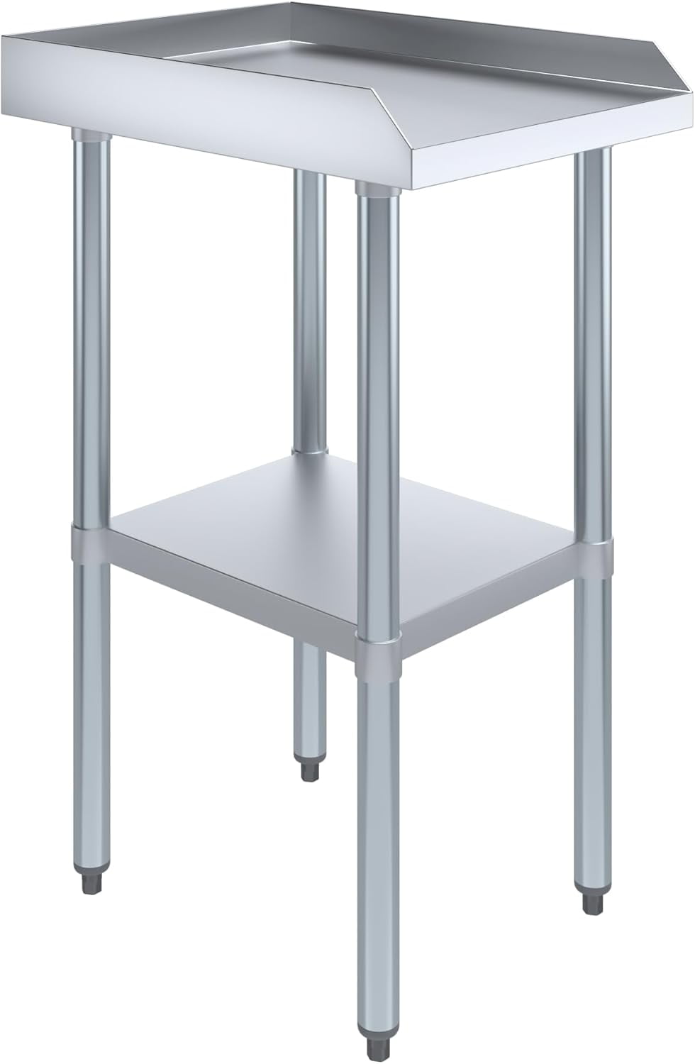 OIKMOINB Commercial Work Table with Backsplash and Sidesplashes ...