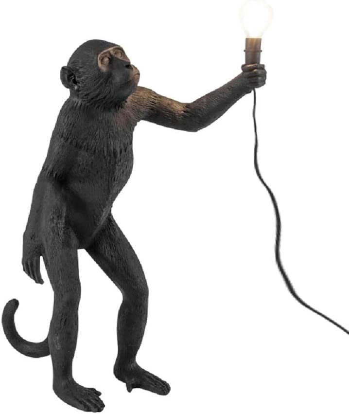 OIKMOINB Desk Lamp Artistic Jungle Monkey Mini Table Light Resin 1 Head ...