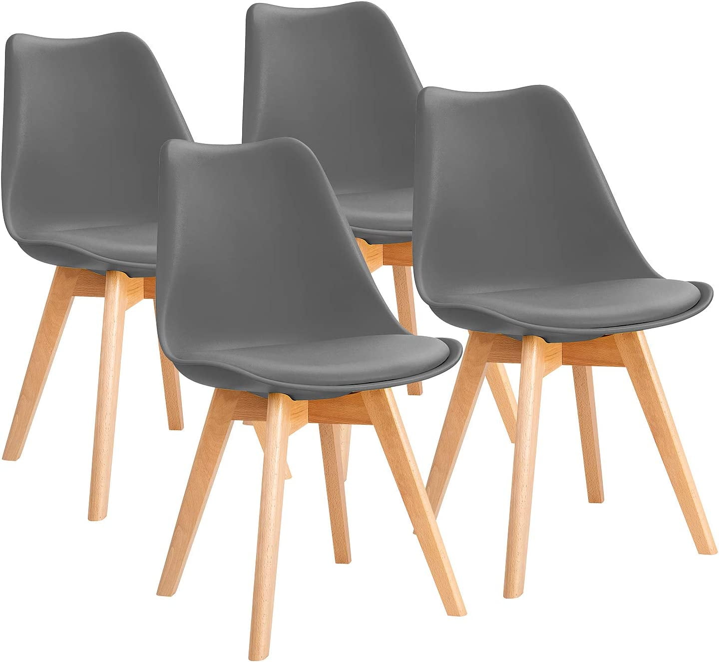 OIKMOINB Dining Chairs Mid Century Modern DSW Chair Upholstered Side ...