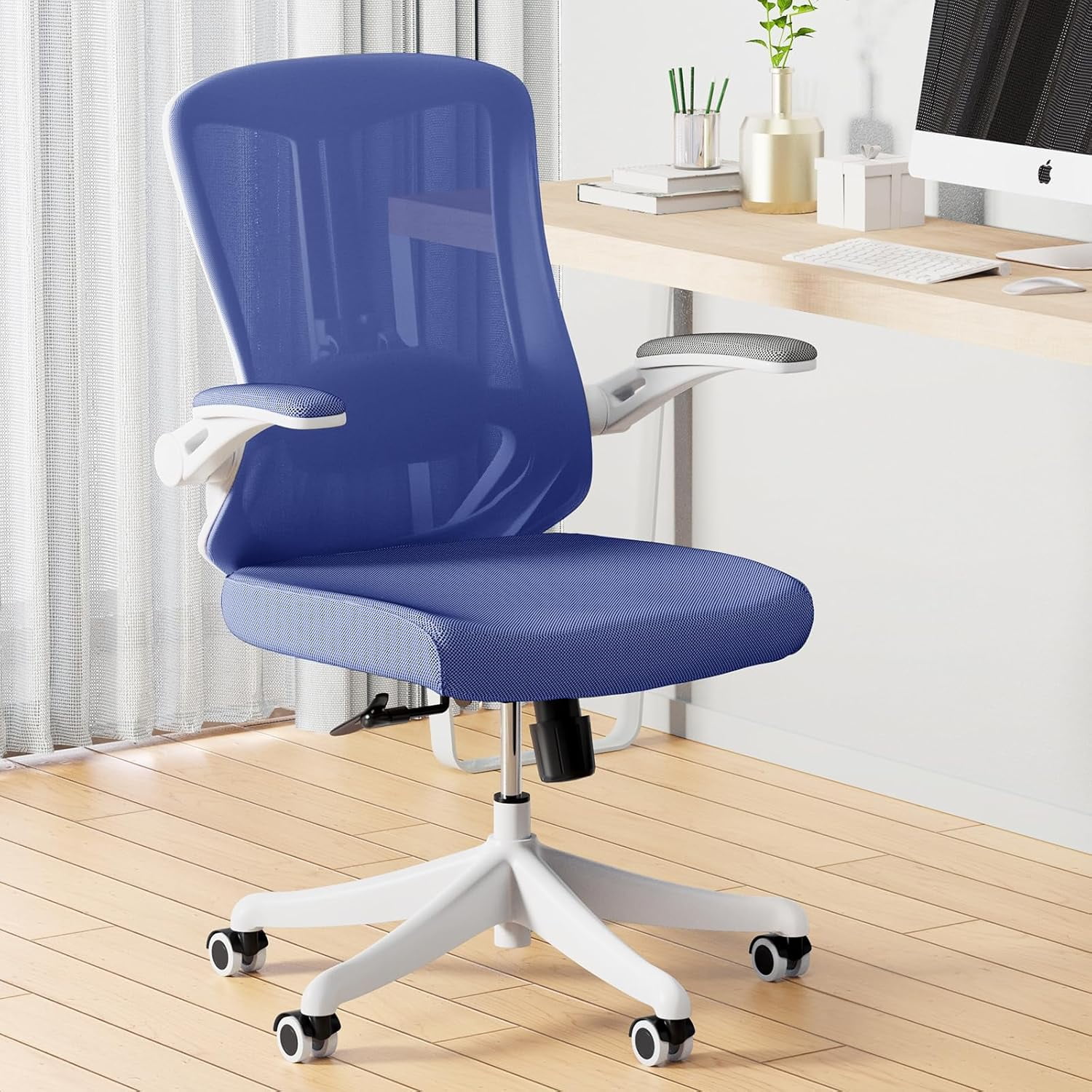 OIKMOINB Ergonomic Office Chair - Comfy Desk Chairs with Wheels and ...
