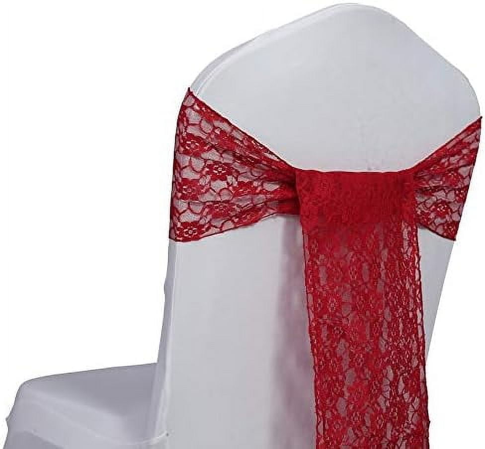 OIKMOINB Lace Chair Sashes Chair Cover back Tie Floral Raschel Vintage ...