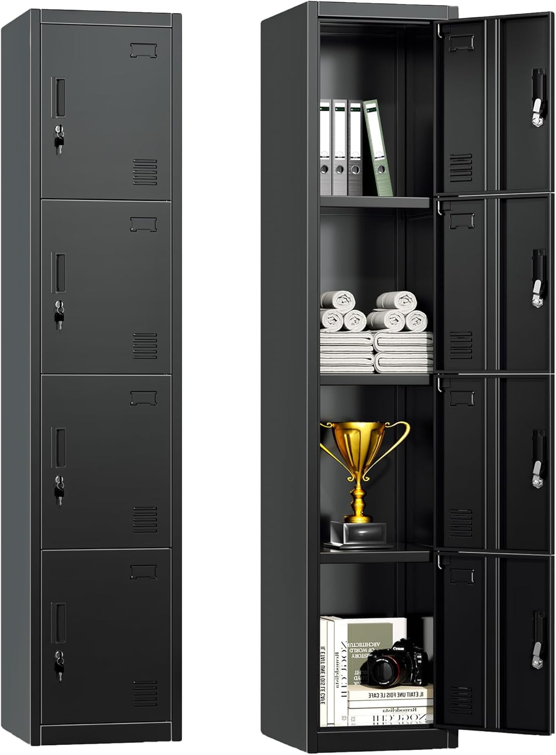 OIKMOINB Metal Locker for Office Storage Locker Employees Locker for ...