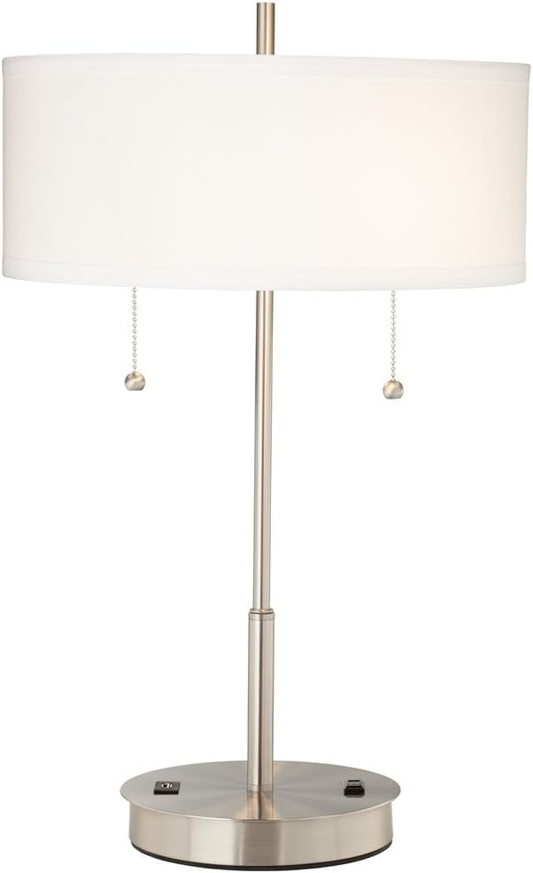 OIKMOINB Nikola Modern Accent Table Lamp with Hotel Style USB and AC ...