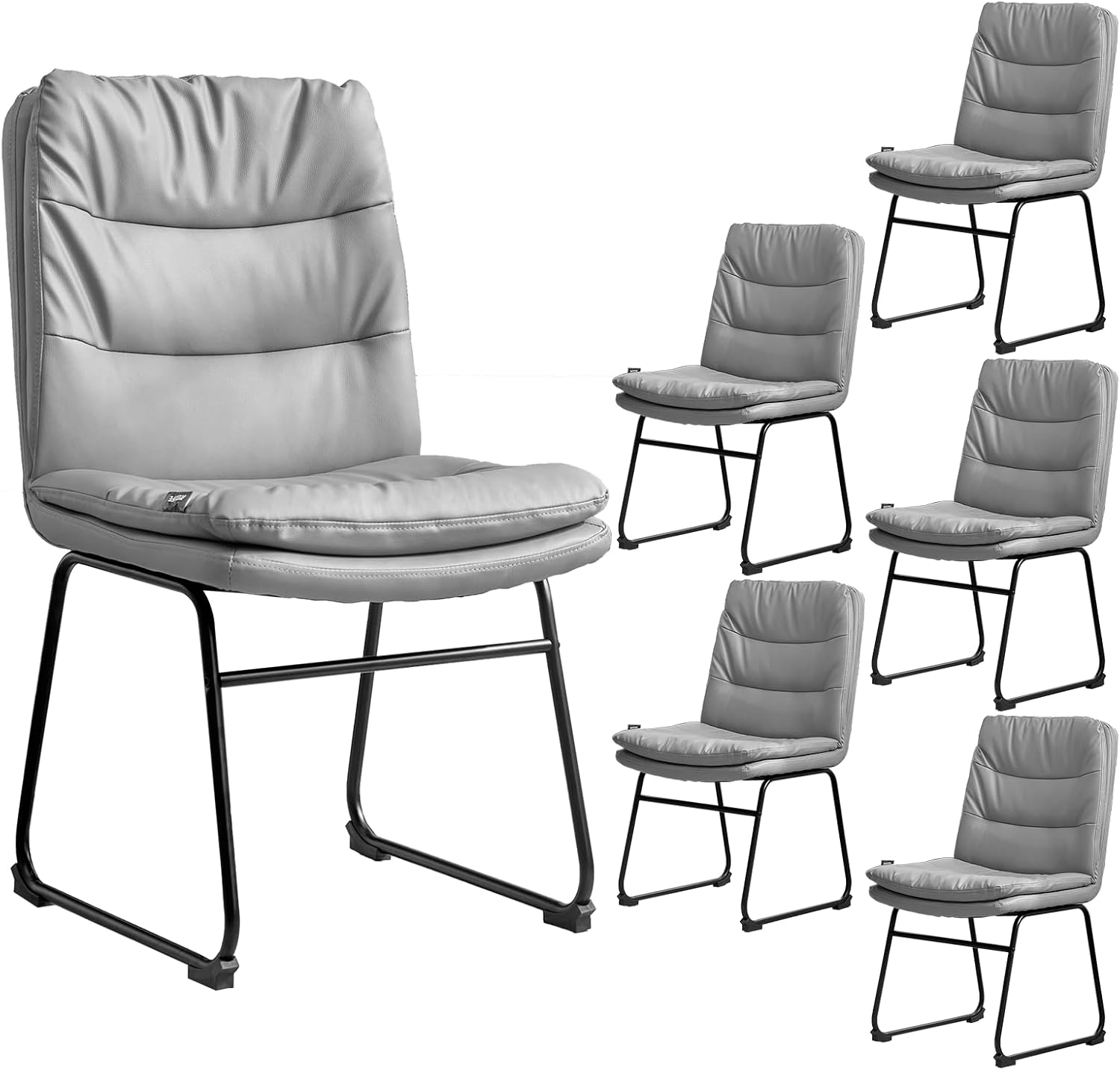 OIKMOINB Redlife Dining Chairs Set of 2 Double Layer Upholstered Dining ...