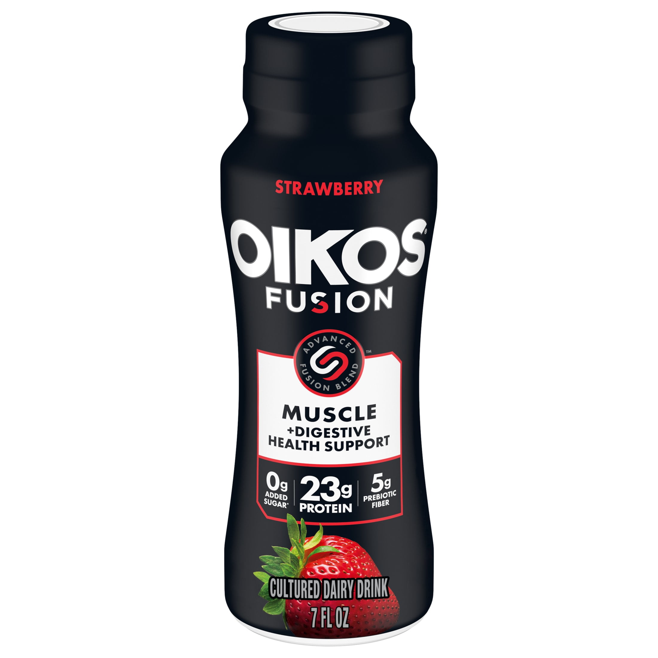 Oikos Fusion Drink, Strawberry, 7 Fl Oz Bottle - Walmart.com