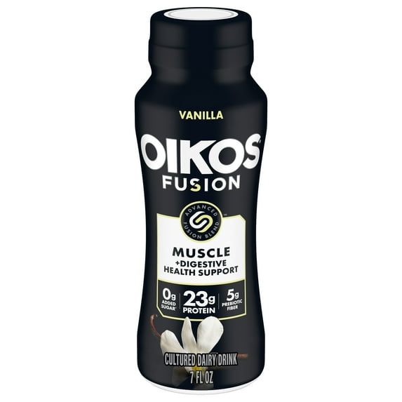 Oikos Fusion Drink, Vanilla, 7 Fl Oz Bottle - Walmart.com