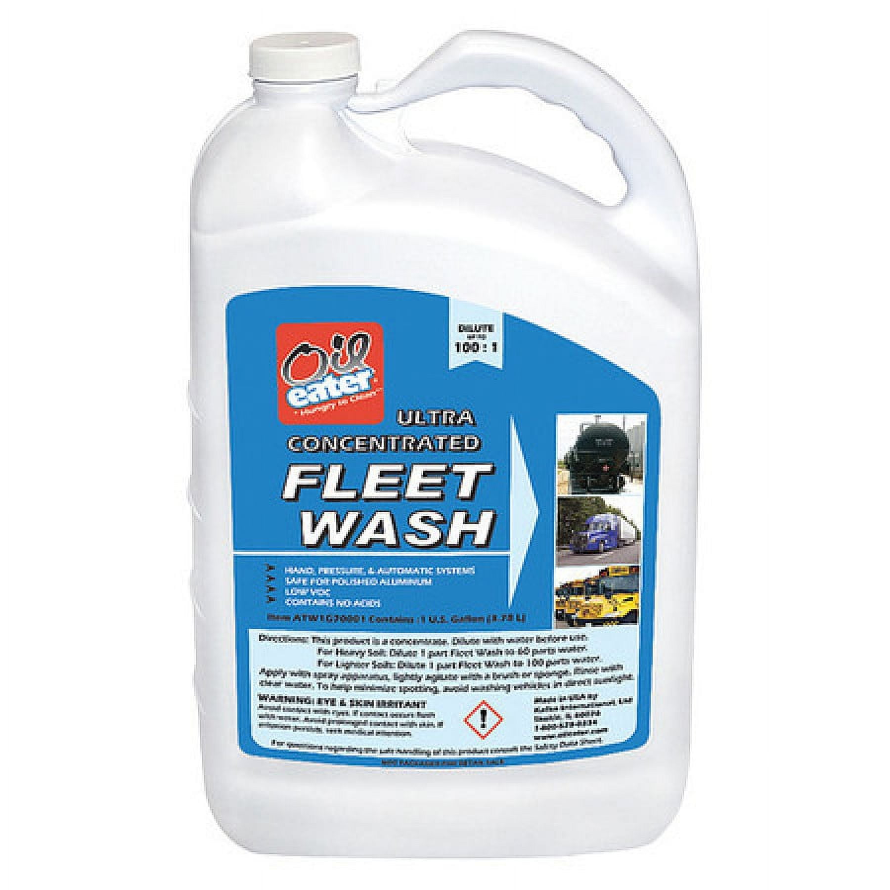 OIL EATER ATW1G70001 1 Gal. Fleet Wash Concentrate Bottle, Colorless ...