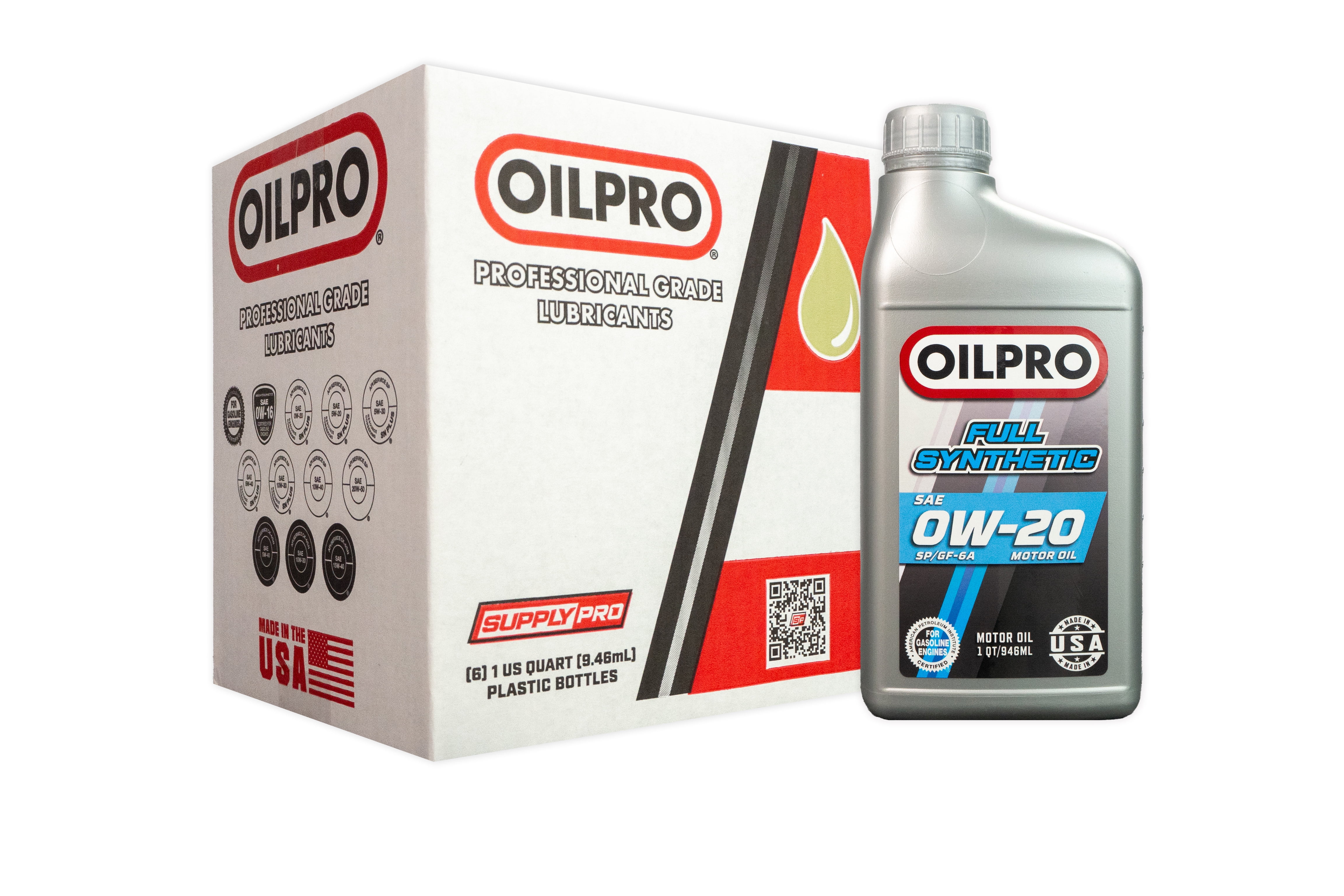 OILPRO Full Synthetic 0W20 Passenger Car Motor Oil, 6/1 Quart Case - Walmart.com