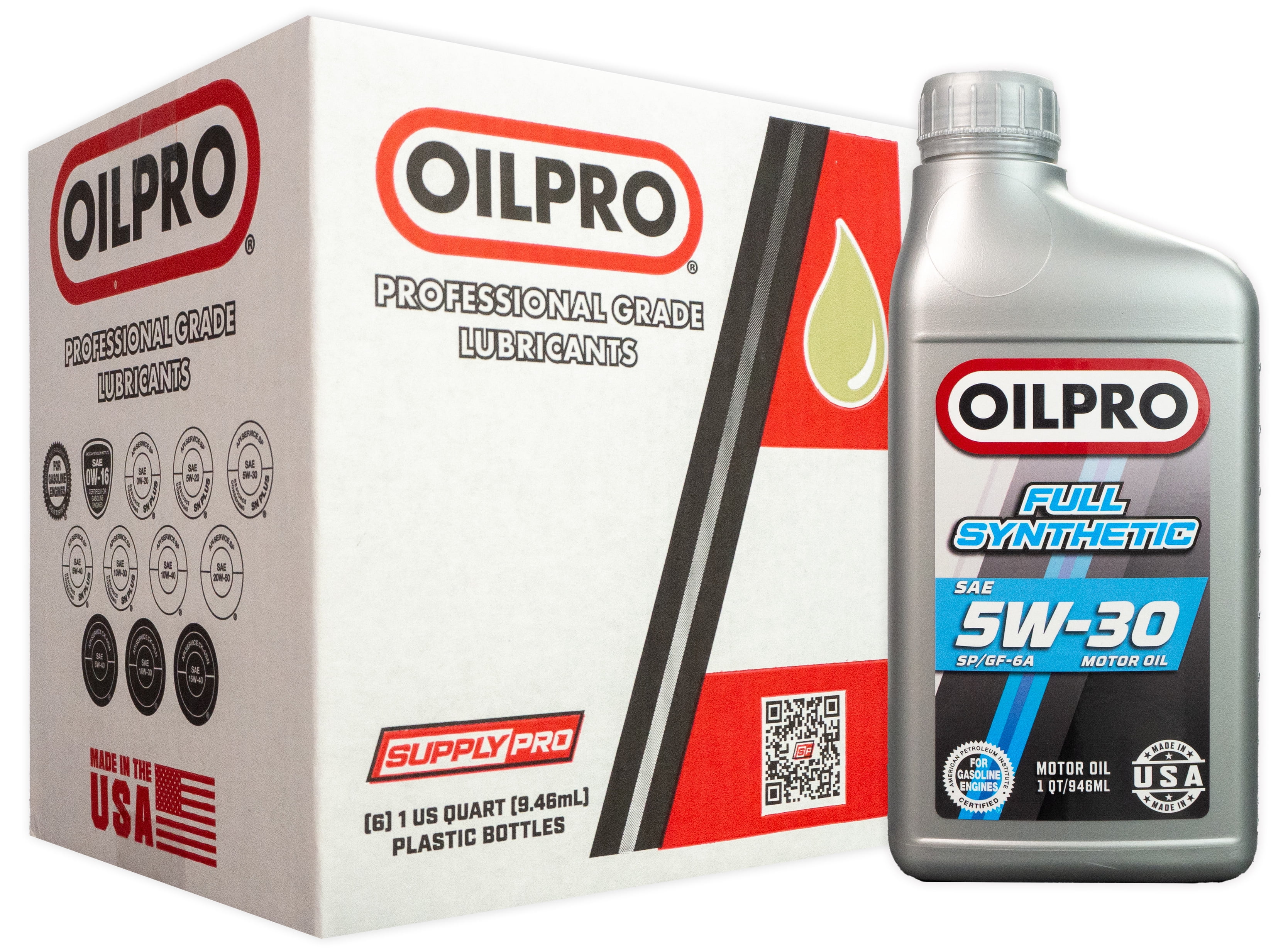 OILPRO Full Synthetic 5W30 Passenger Car Motor Oil - 6/1 Quart Case ...