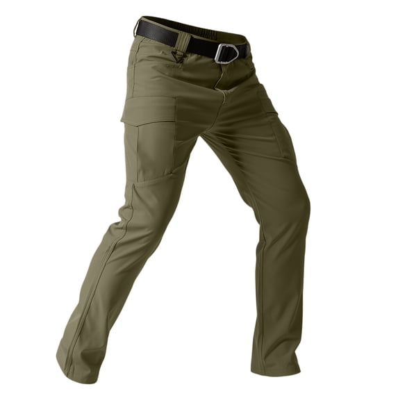 OIOLOYJM Mens Cargo Pants Water Resistant Slim Fit Hiking Work Pants ...