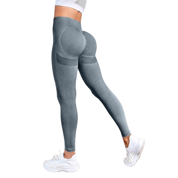 OIOLOYJM Seamless Leggings for Women High Waisted Tummy Control Yoga ...