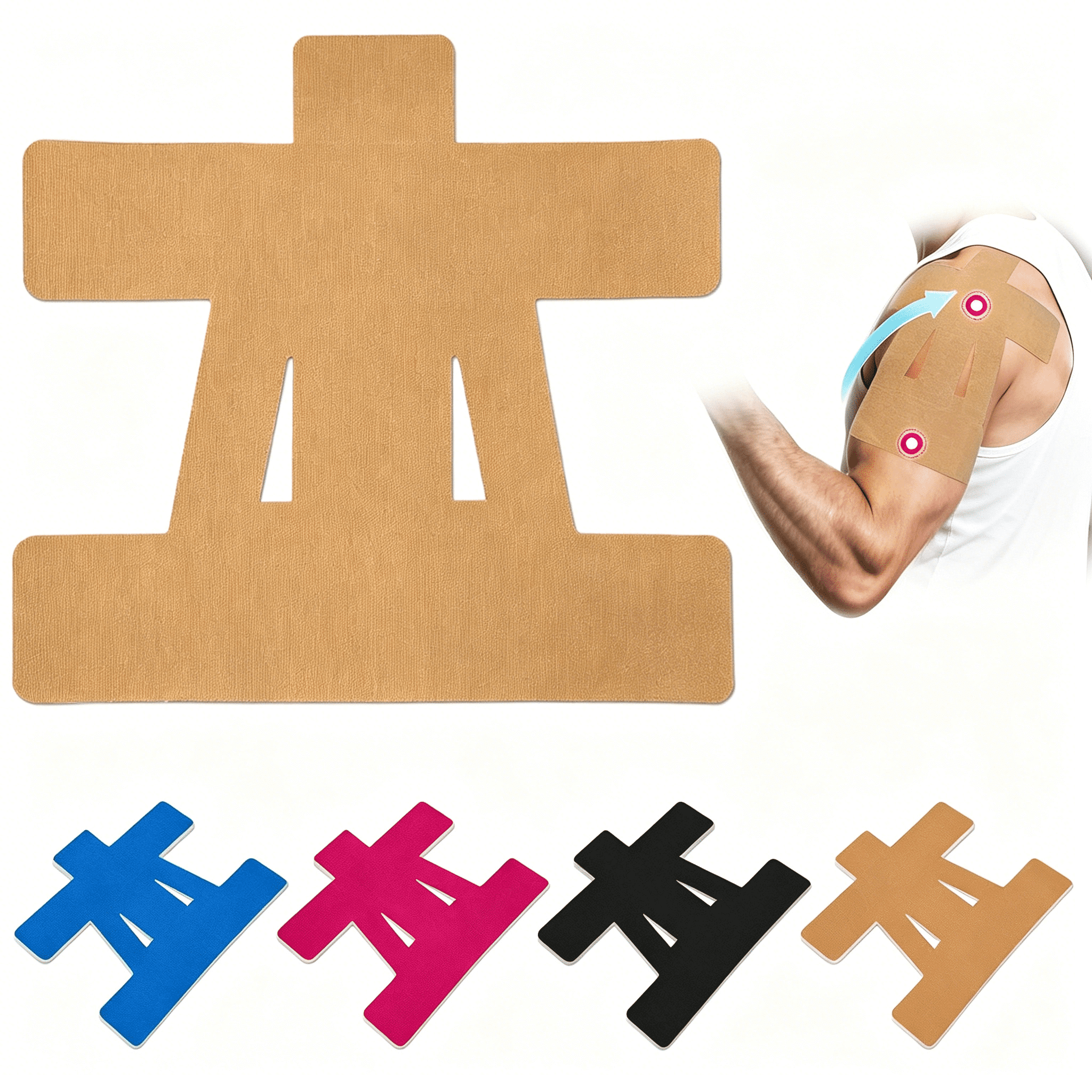 OITY 12 Count Kinesiology Tape for Shoulder,Shoulder Tape for Pain ...