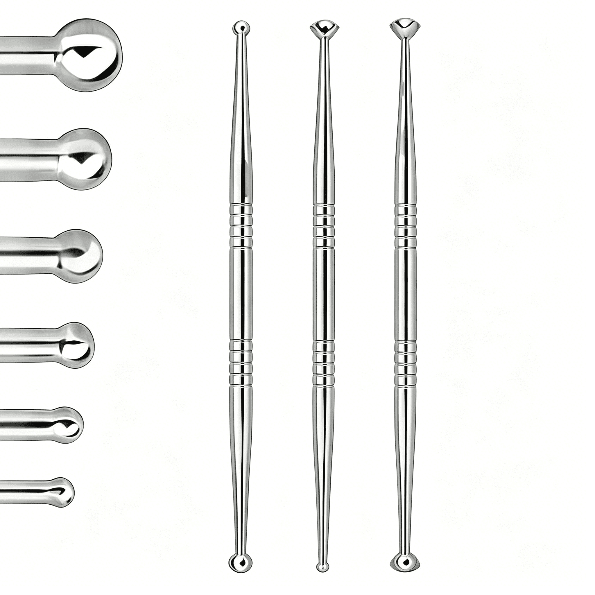 OITY Facial Reflexology Tool Set – Includes 6 Acupuncture Pen Heads for ...