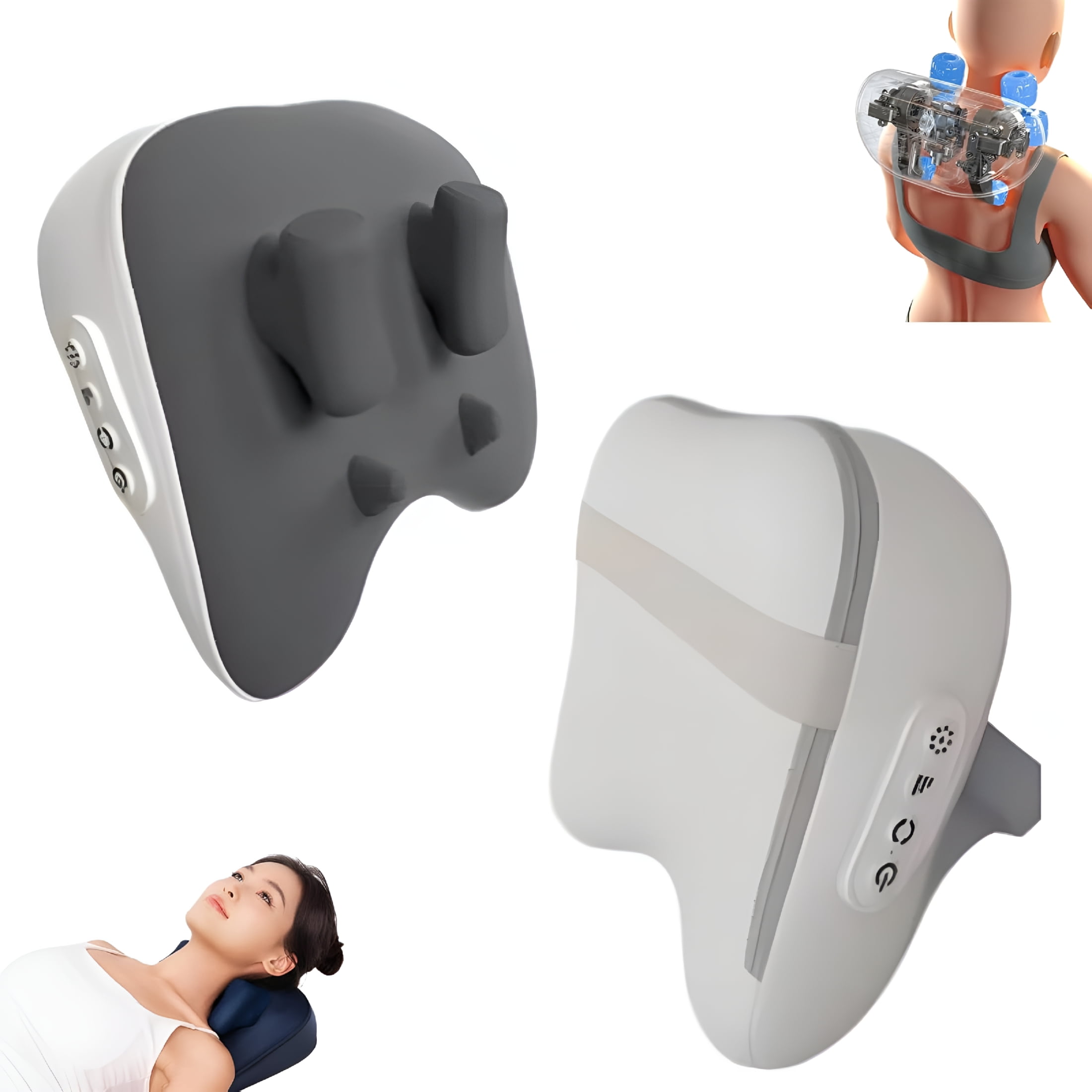OITY Pillow Neck & Shoulder Massager,Adaptive Thermoknead 3D System ...