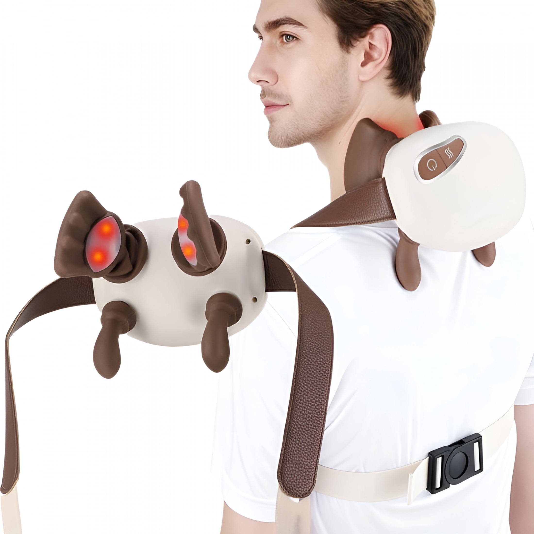 OITY Portable Electric Neck Massager with Heat,Cordless Neck Shoulder ...
