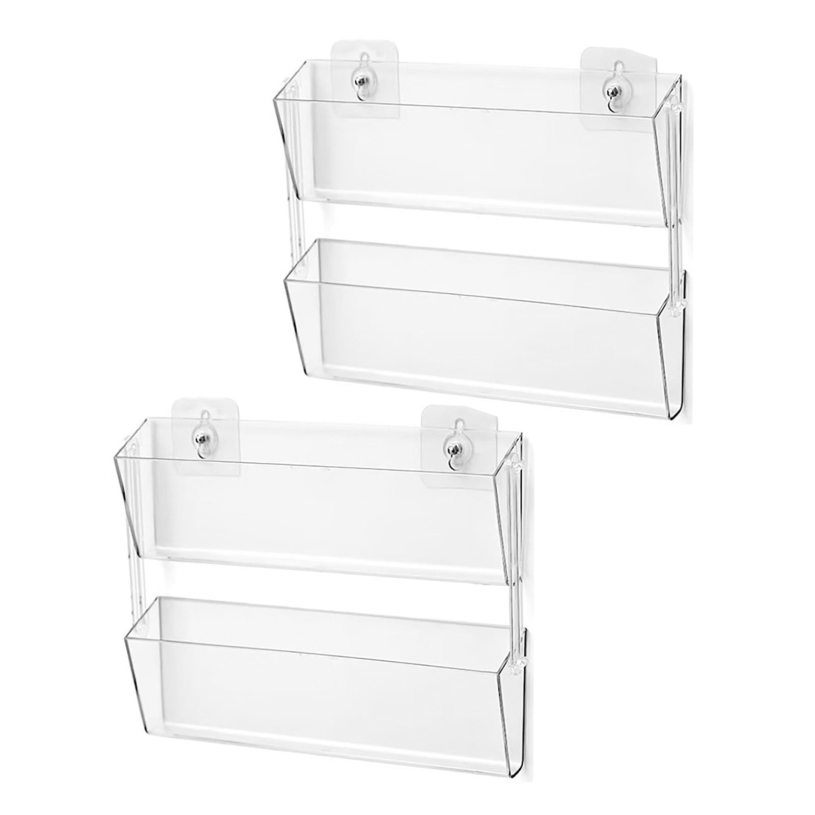 OIUR 2/4Pcs Acrylic Brochure Pamphlet Holder Large Capacity Easy to ...