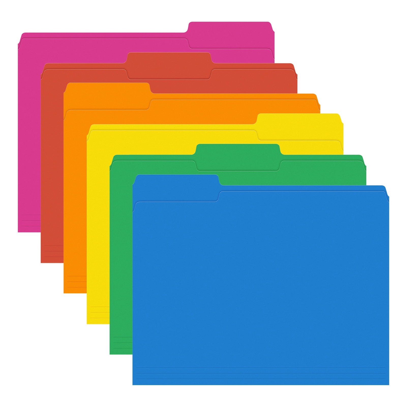OIUR 50Pcs Manila File Folders Standard Letter Size File Folders ...