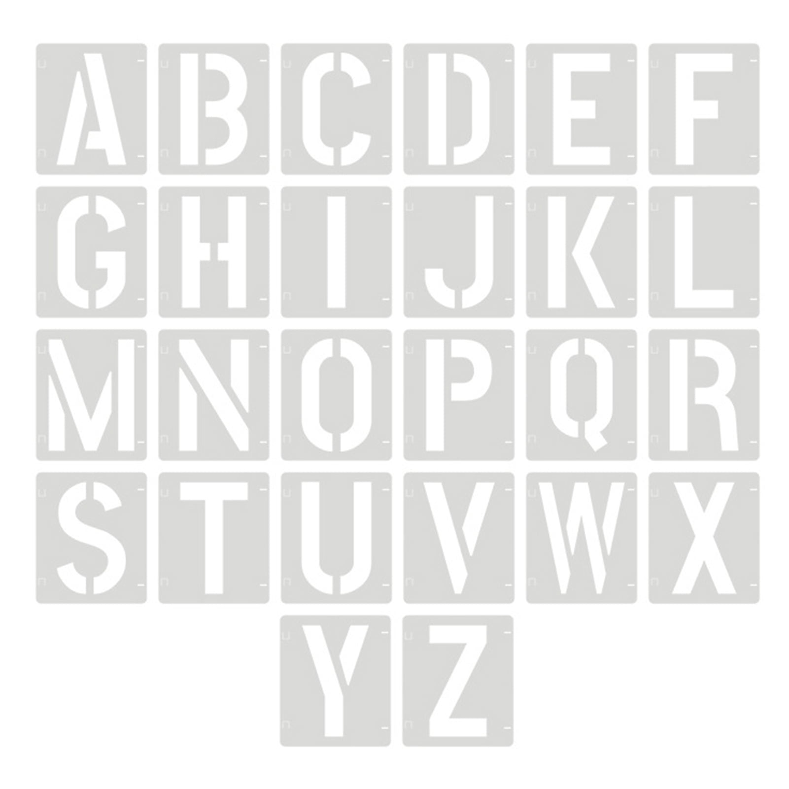 OIUR Letter Stencils And Numbers PET Reusable Templates for DIY Art ...