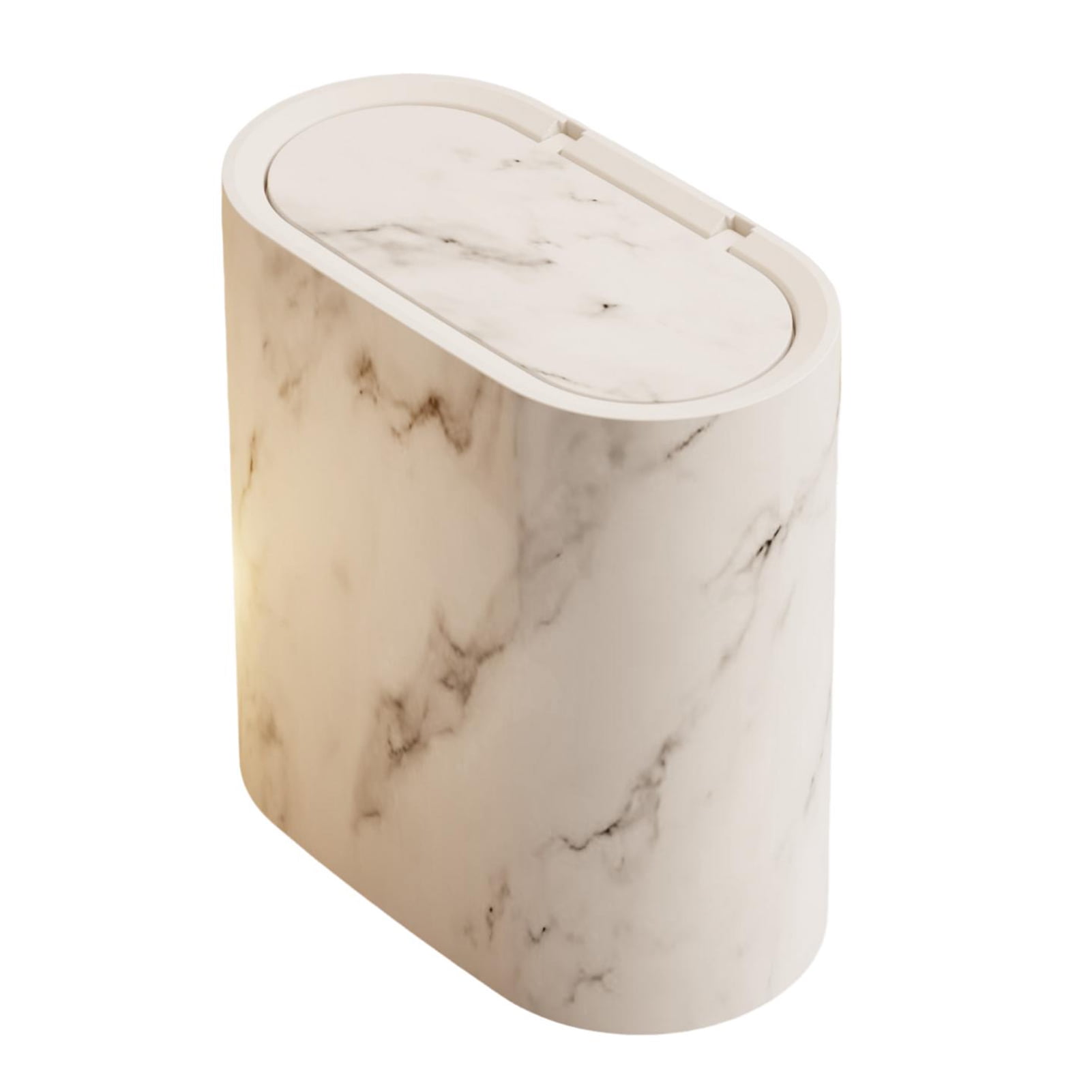 OIUR Modern Waste Basket Large Capacity Marble Pattern Trash Can Multi ...