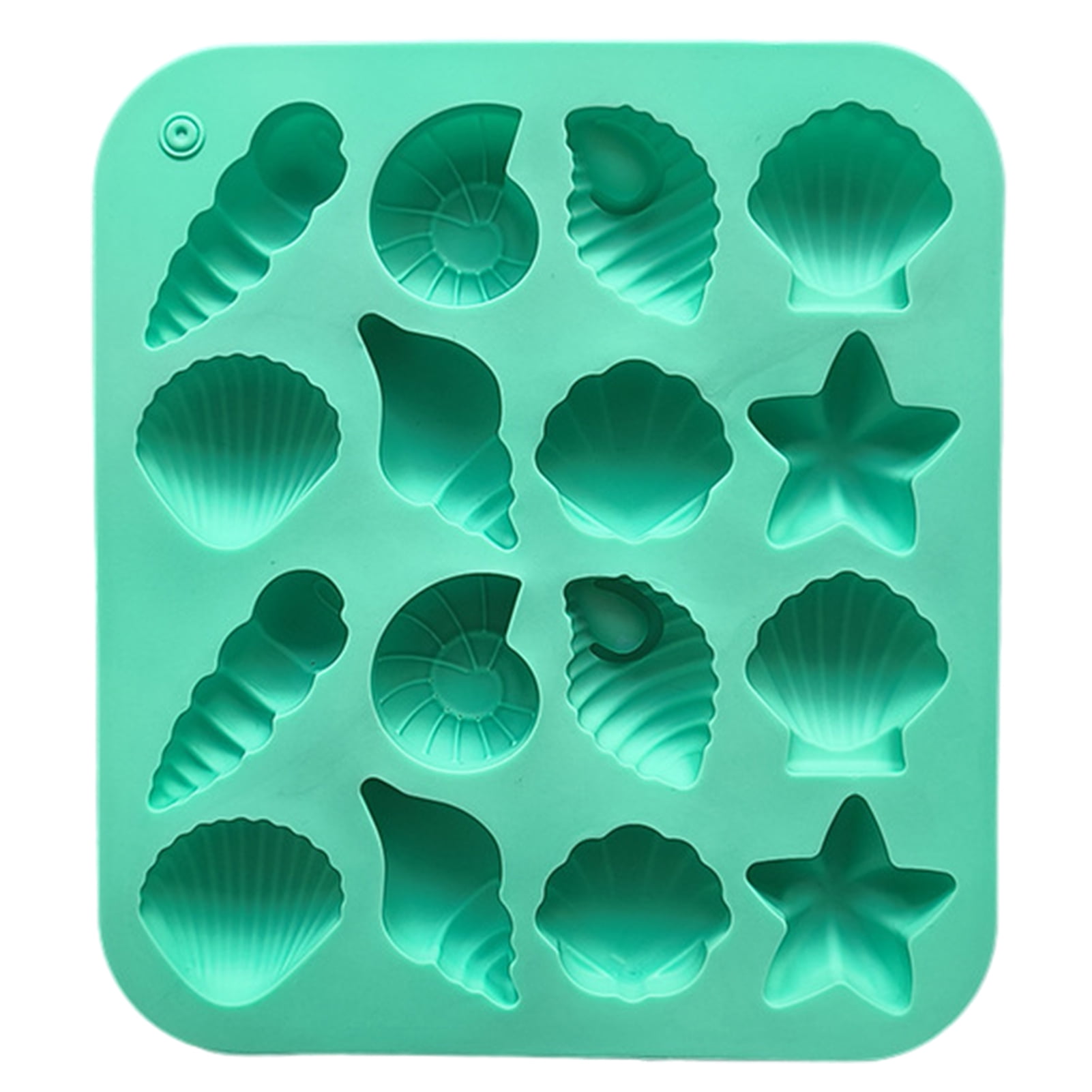 OIUR Silicone Chocolate Mold 16 Cavity Shell Conch Starfish Shape Molds ...