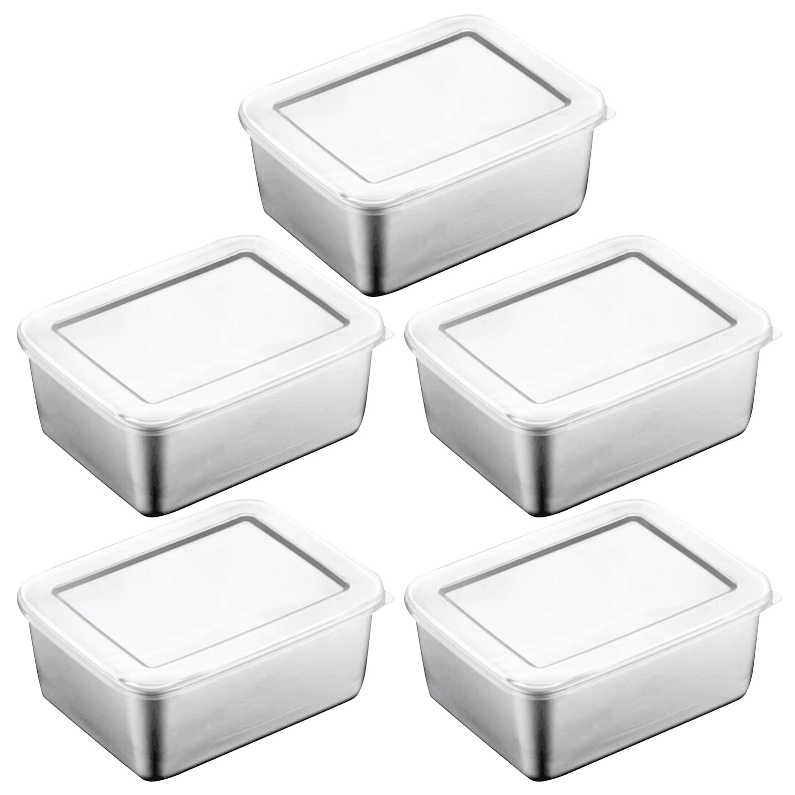 OIUR Stainless Steel Food Storage Containers Airtight Snack Containers ...