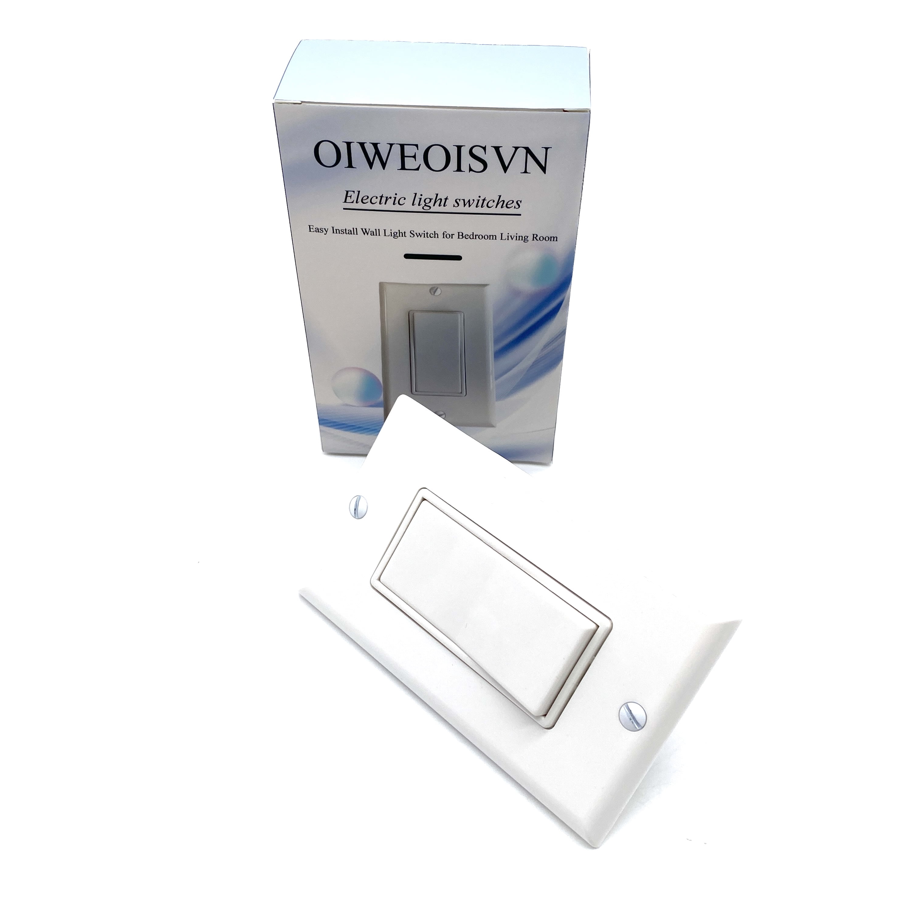 OIWEOISVN Electric light switches White PC Panel Metal Interior 16A ...