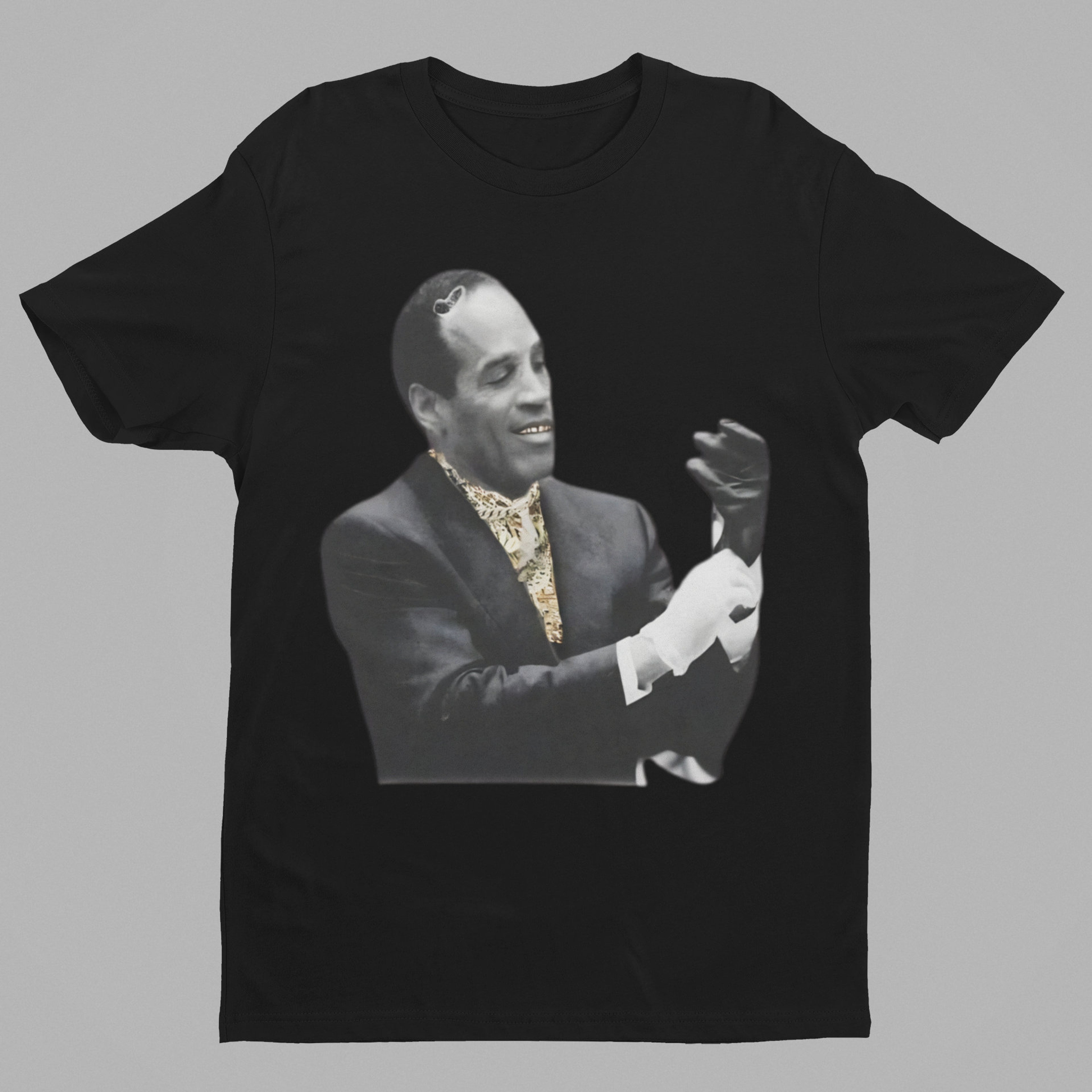 OJ SIMPSON Gold Grill Rap Tee Glove Shirt - Walmart.com