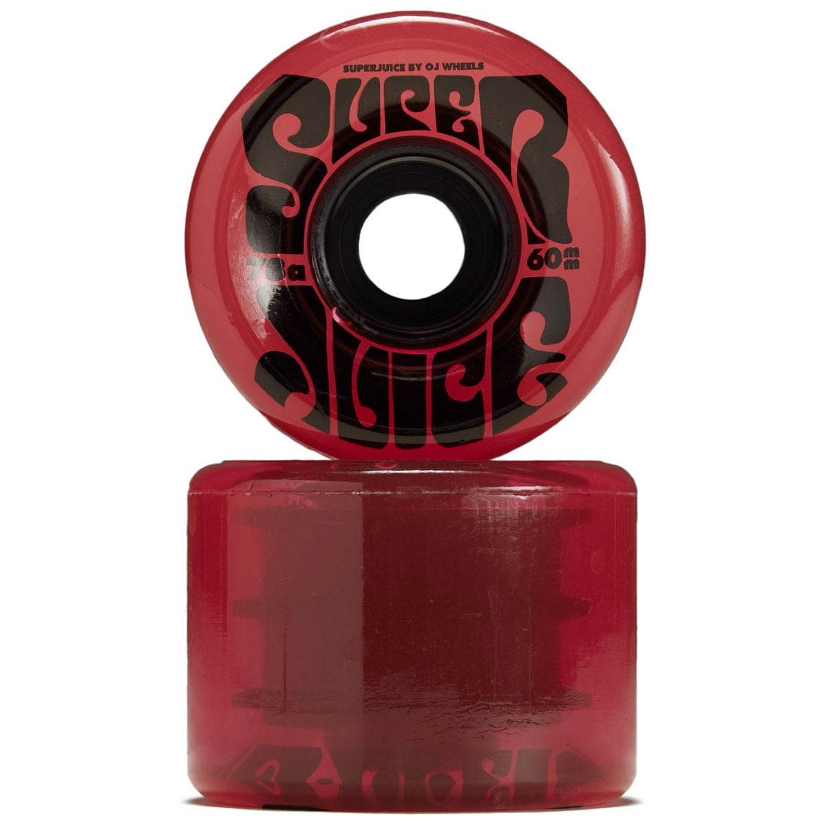 OJ Super Juice Wheels Set Trans Red 60mm 78a - Walmart.com