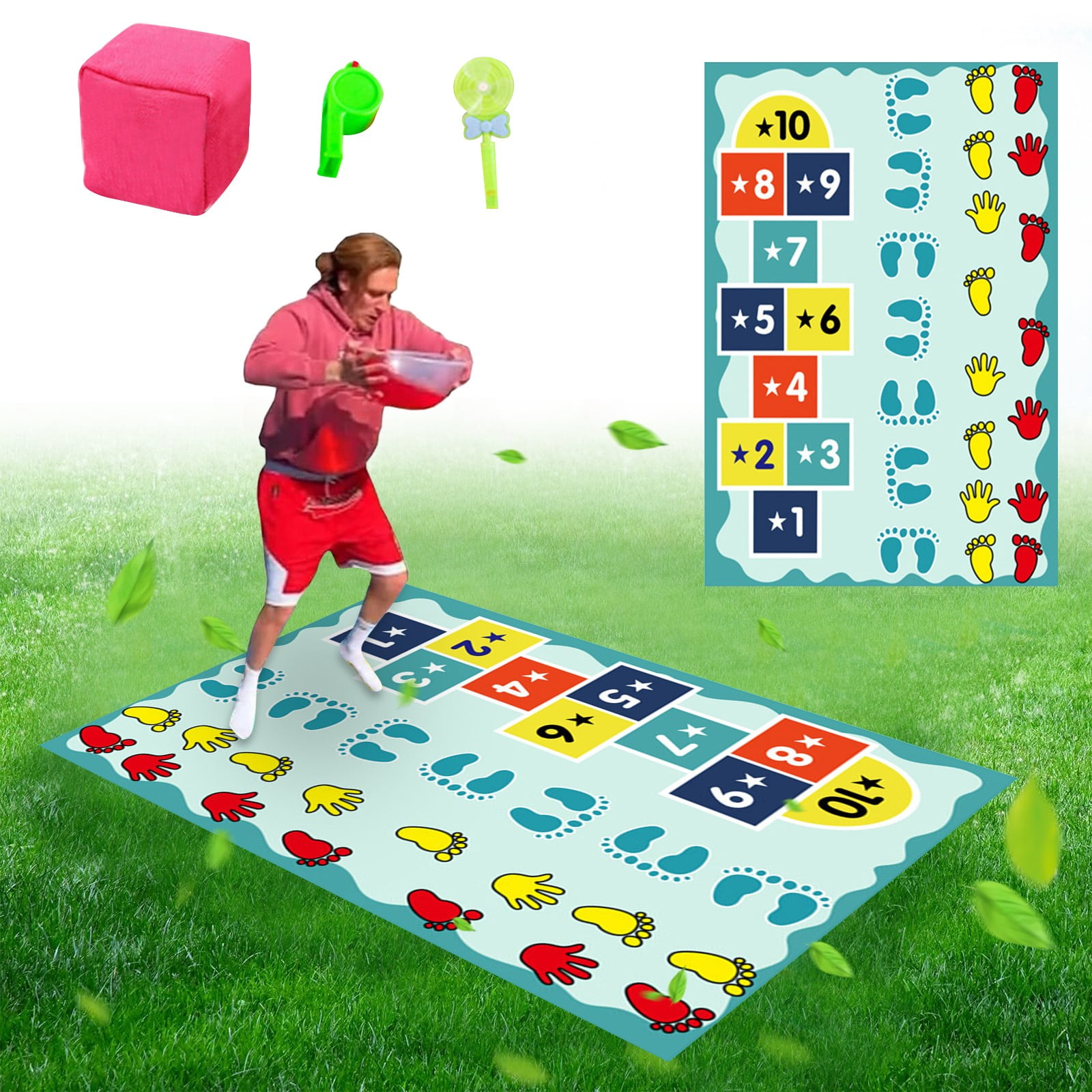 OJGEha Slide Hopscotch Games For Adults Hands And Feet Sports Slide ...