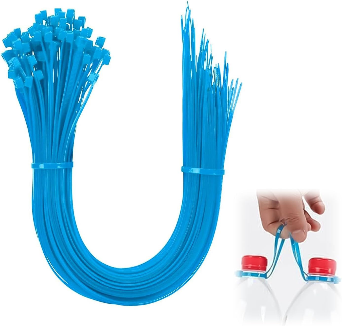 OJGNBML-12 inch Zip Cable Ties (100 Pack), Heavy Duty Cable Ties with ...