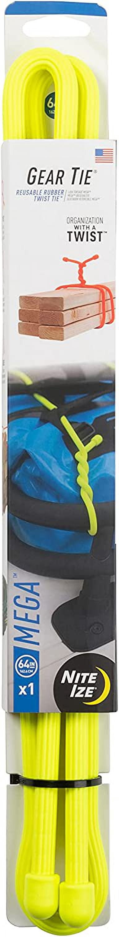 OJGNBML-Gear Mega Twist Tie - 64-Inch - Reusable Gear & Zip Ties ...