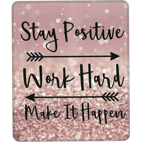 OJGNBML-Inspirational Quote Square Cute Mouse Pad,Mouse Pads for ...