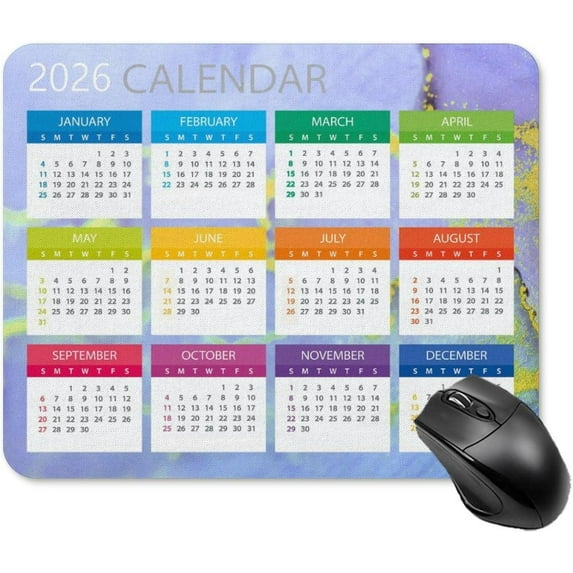 OJGNBML-Mouse Pad 2026 Calendar,Computer Mouse Pads Calendars Non-Slip ...