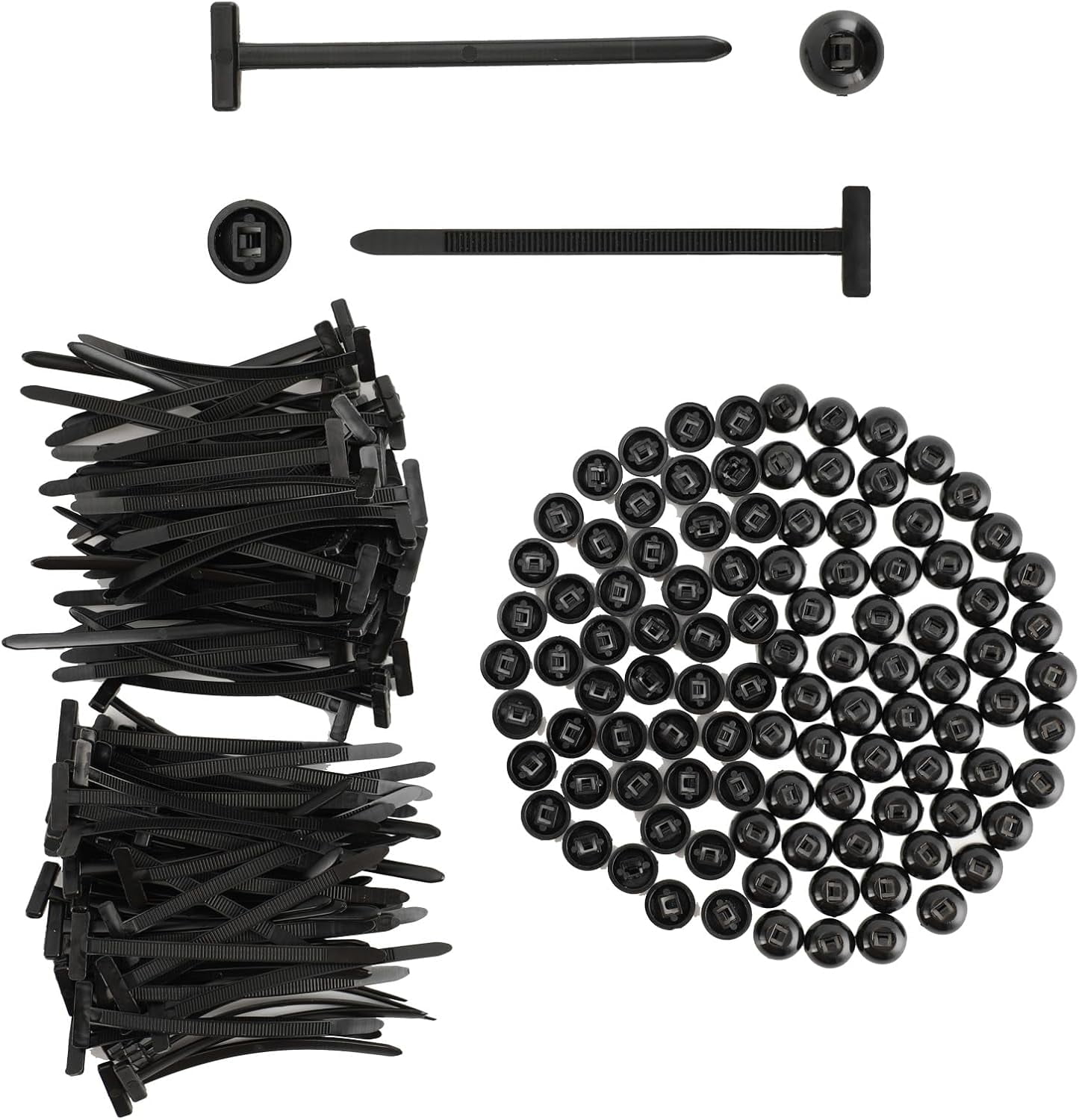 OJGNBML-Nylon Universal Cable Tie Buckle,Zip Tie Rivet,Universal Cable ...