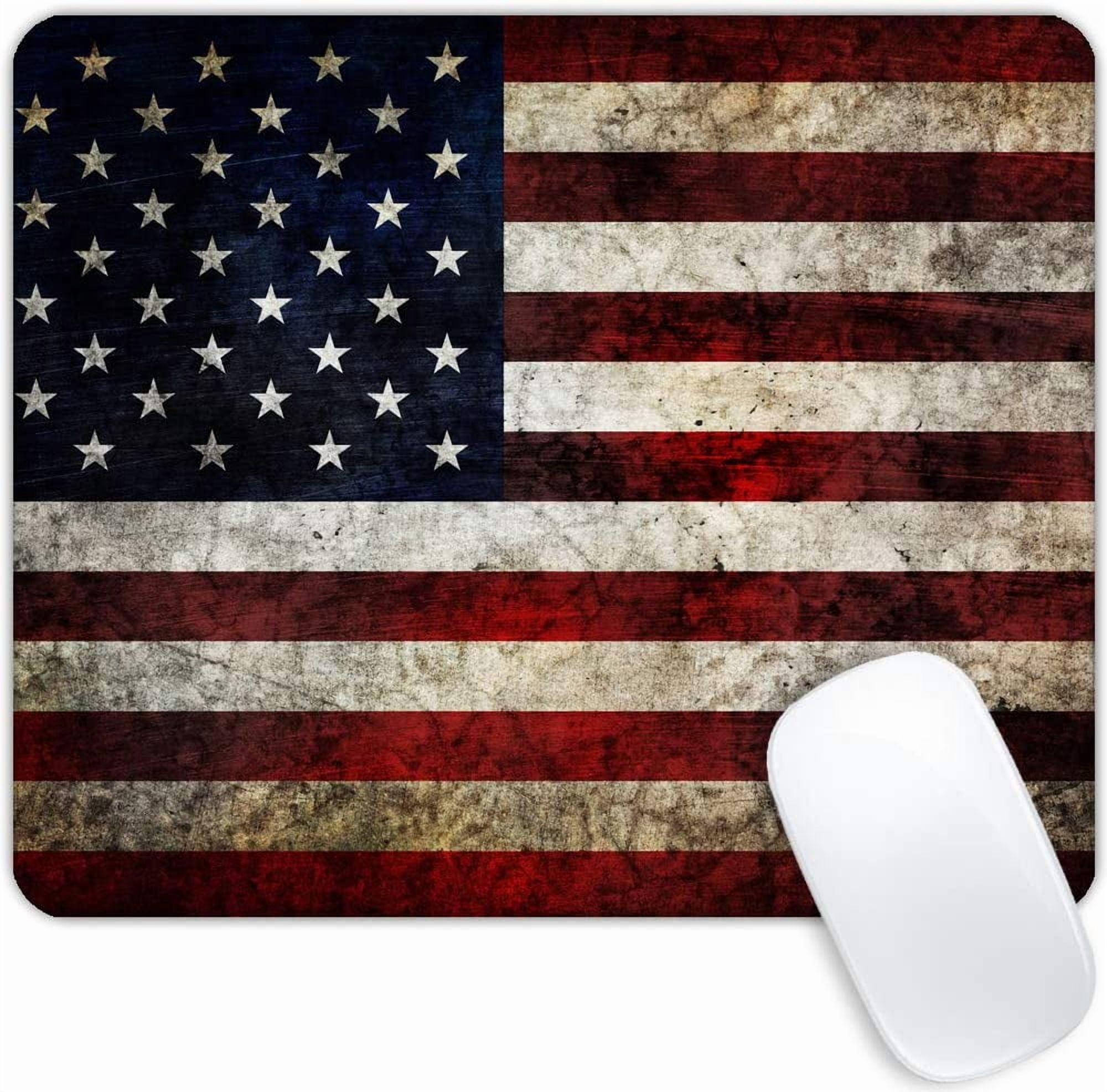 OJGNBML-United States National Flag Mousepad Non-Slip Rubber Base Mouse ...