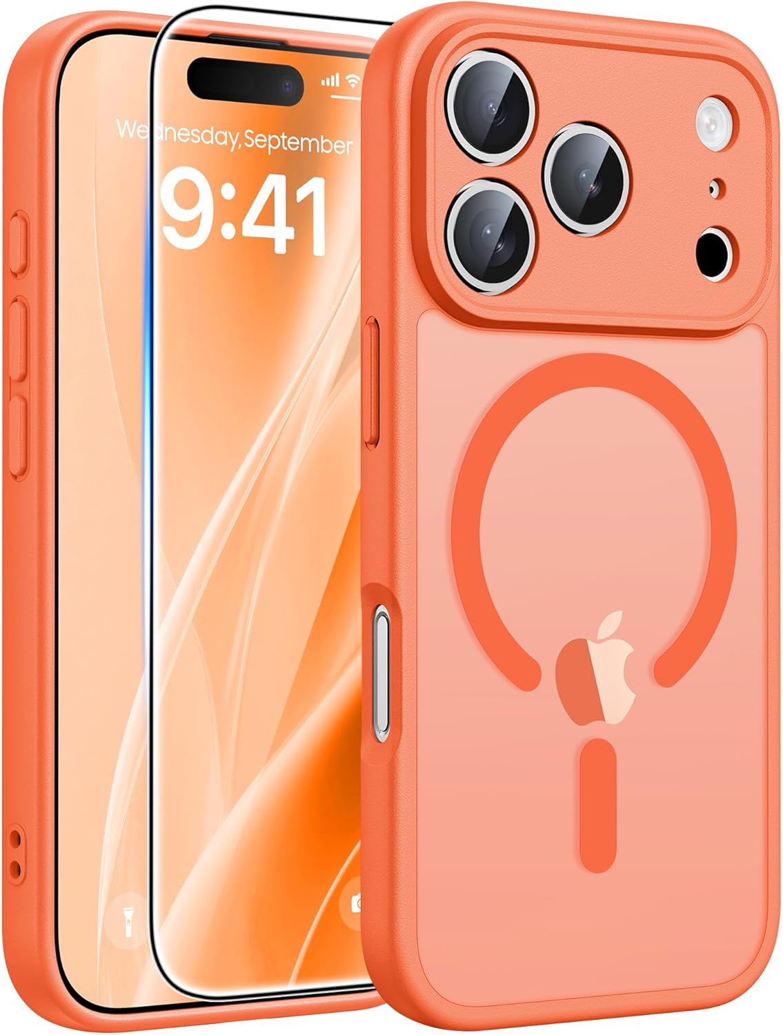 OJGNBMLZ-for iPhone 17 Pro-Max Case: Magnetic Frosted Translucent Matte ...