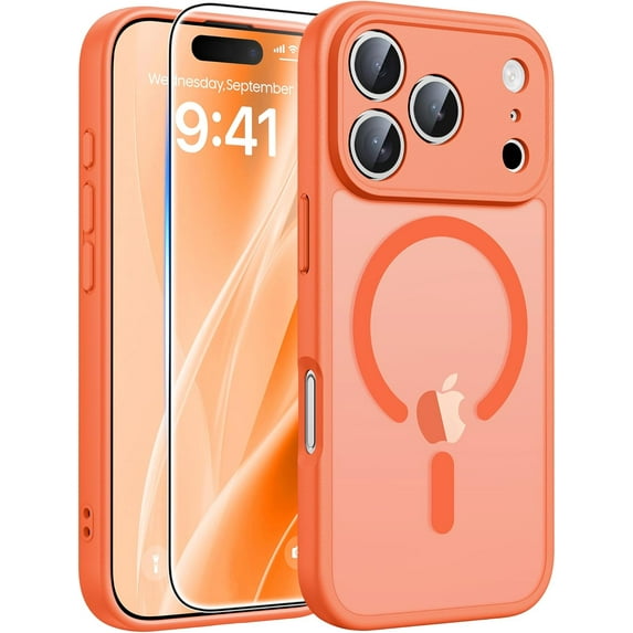 OJGNBMLZ-for iPhone 17 Pro-Max Case: Magnetic Frosted Translucent Matte ...