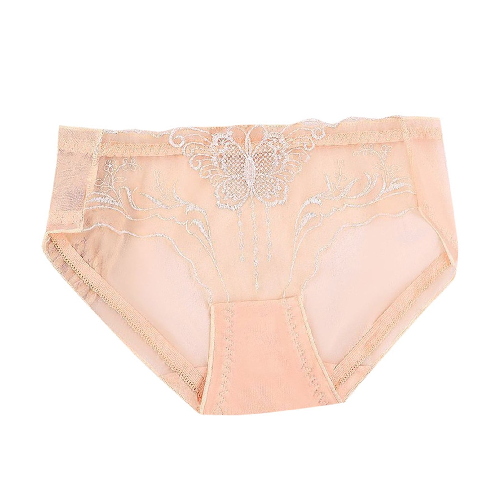 OJSFQUFP Beige Sexy Underwear for Women with High Value Mesh Triangle ...
