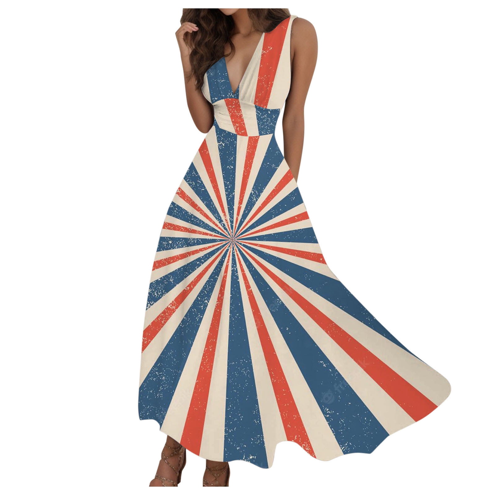 OJSFQUFP Dress for Gala Event Khaki Women Summer Sexy Deep V Neck ...