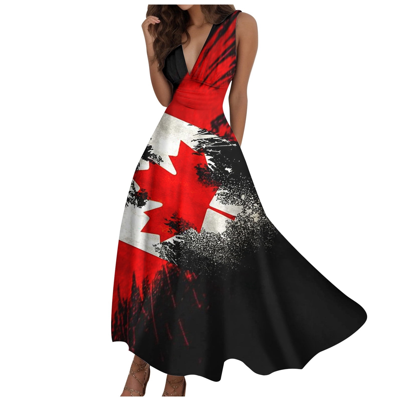 OJSFQUFP Dress for Rehearsal Dinner Guest Black Women's Fashion Spring ...