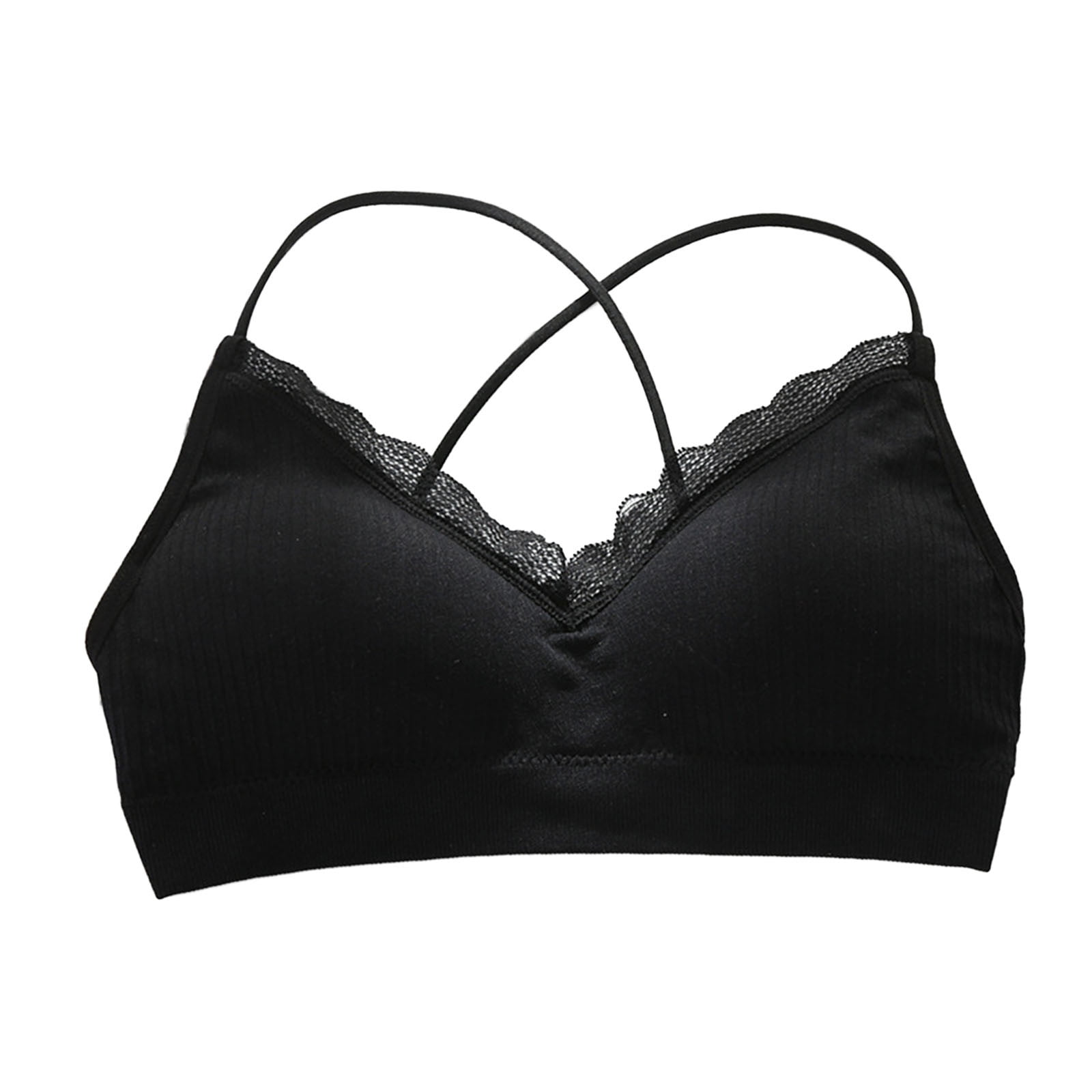 OJSFQUFP Pasties Bras for Women Black Women Beauty Back Tube Top Wrap ...