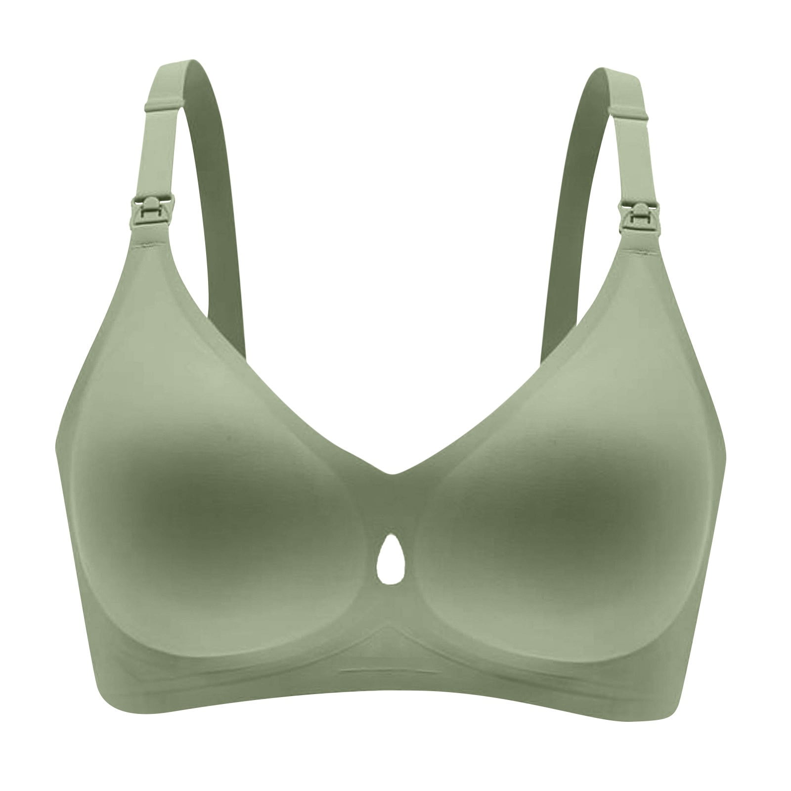 OJSFQUFP Womans Bra Green Non Wired Bra Women's Padded Full Cup Bra ...