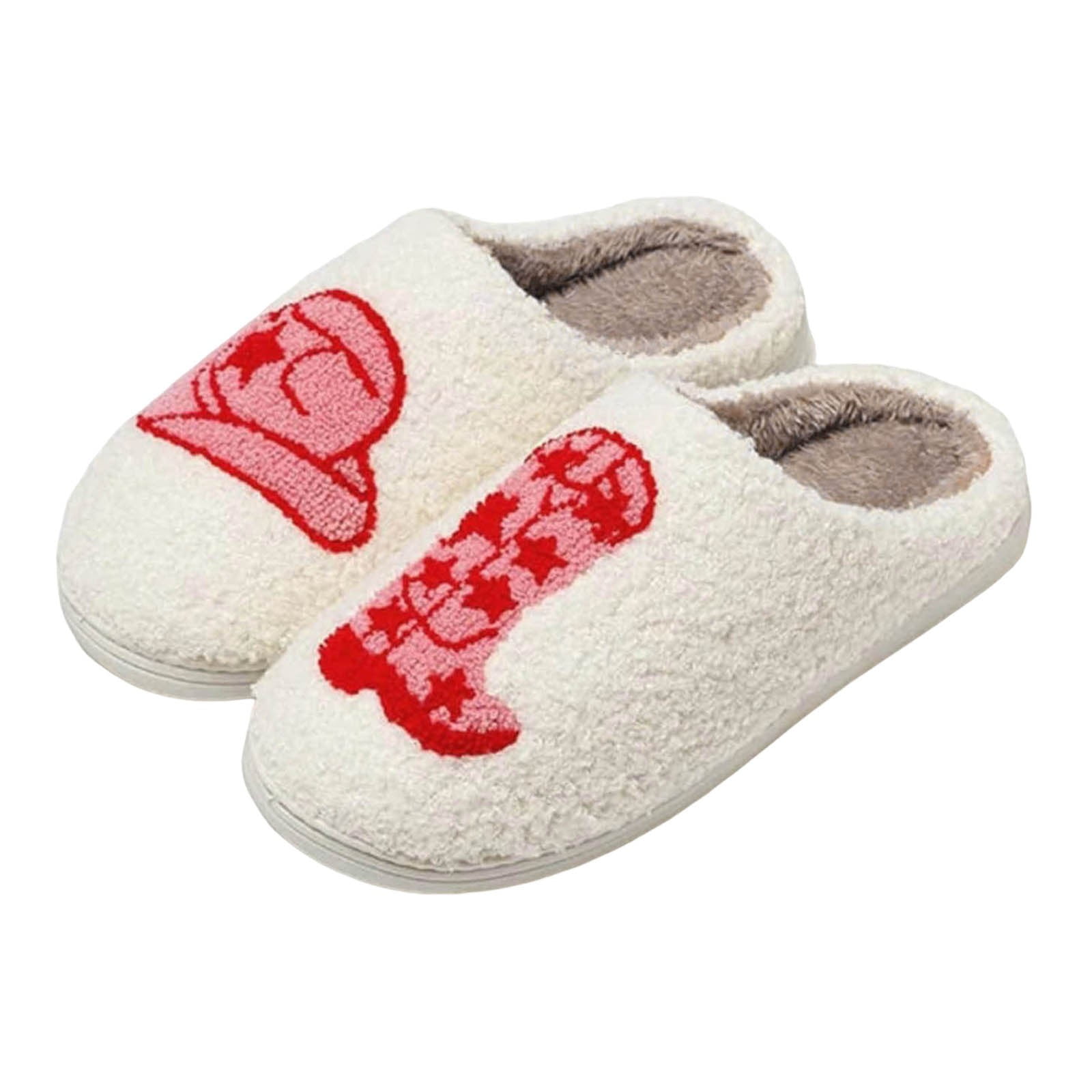 OJSFQUFP Women's Indoor Slippers Women's Fuzzy Slippers Band Memory ...