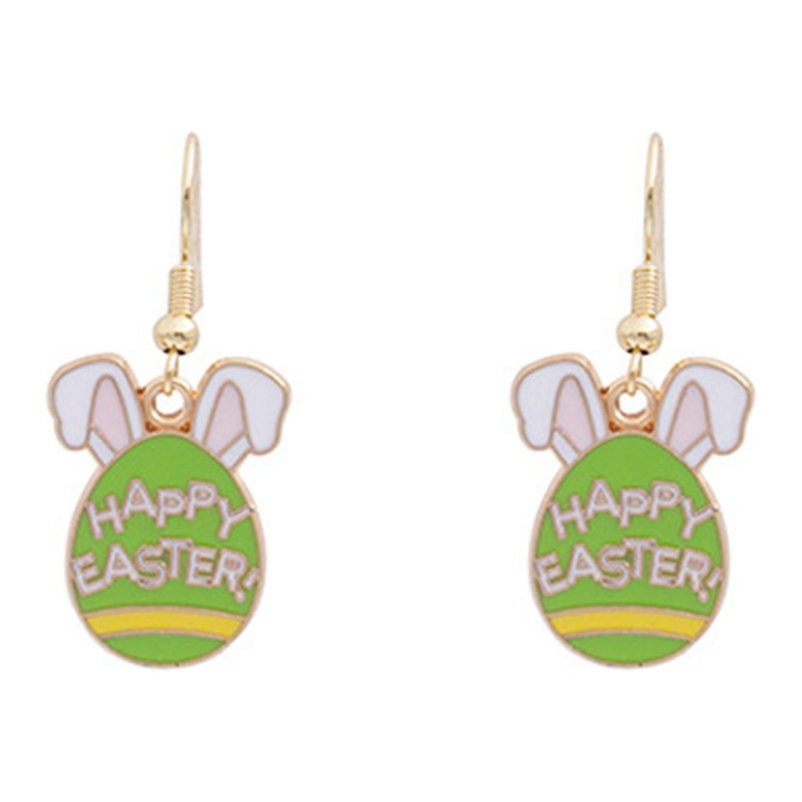OJinShaWanO Silver Earrings for Women Dangle Hoop Happy Easter Earrings ...