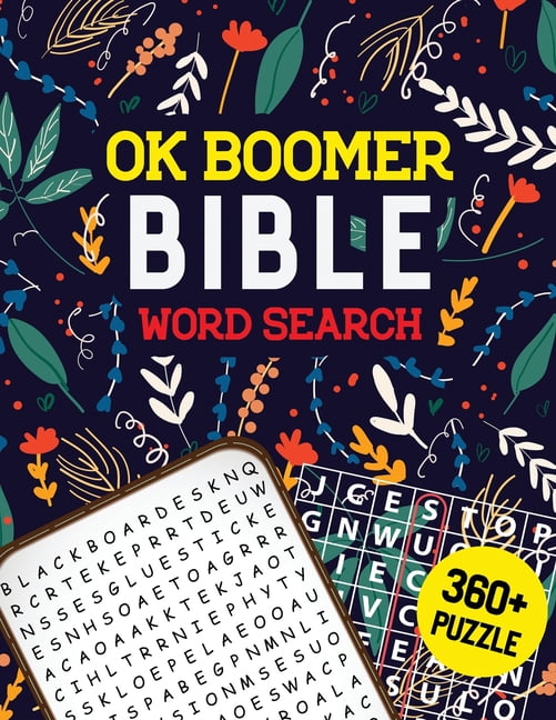 OK Boomer Bible Word Search: Bible Word Search Puzzle, Brain Exercise ...